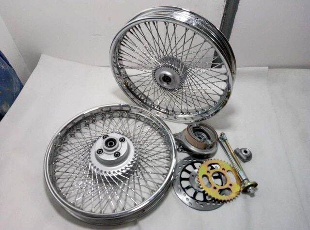 CG125 YBR125 Grass Tracker GN125 GN250 17/18 Inch Front Rear 72 Spokes ...