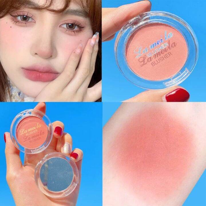 6 Colors Pink Peach Blush Pallete Natural Face Contour Cheek Tint ...