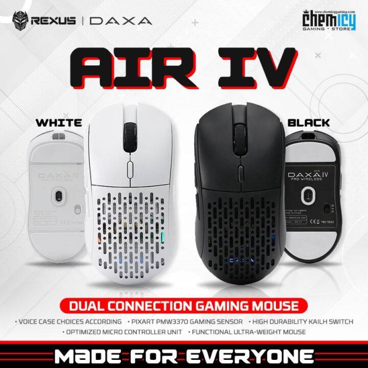 Rexus Daxa Air IV RGB Wireless Gaming Mouse | Lazada Indonesia