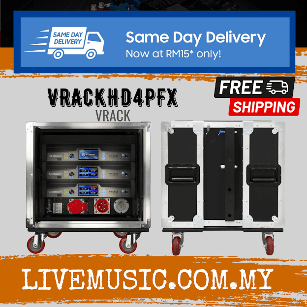 Crown VRACKHD4PFX VRACK4x3500HD-Enclosure W/PWR DISTRO, I/O ( VRACK ...