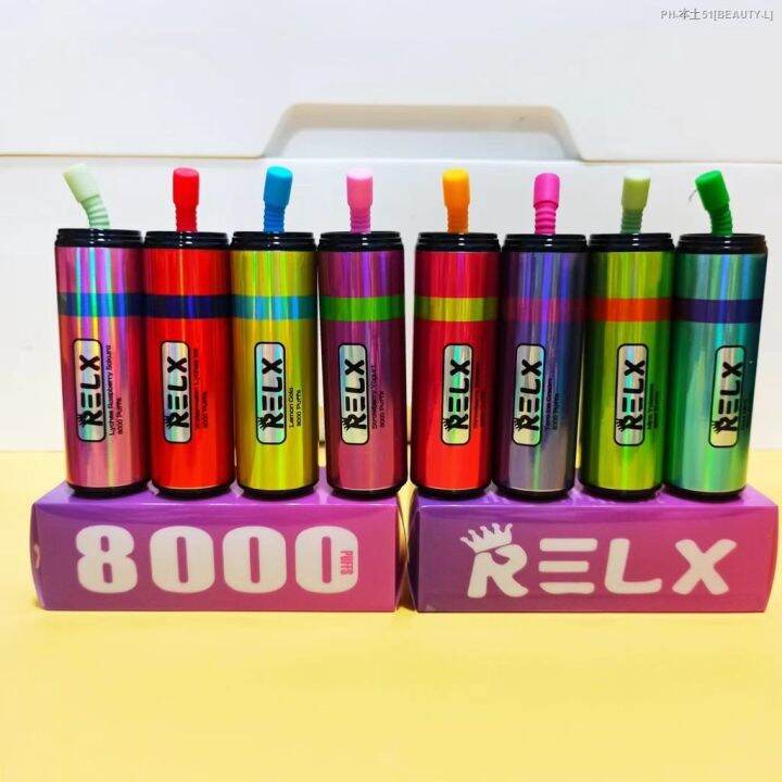 RELX 8000 Puffs DISPOSABLE VAPE POD Smoke menthol RECHARGABLE Legit PK ...