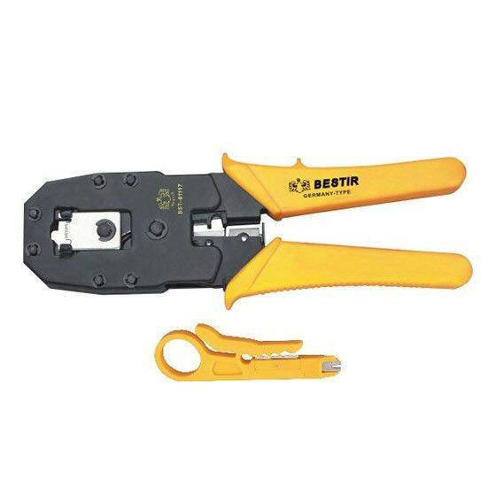 Tang Krimping Tools RJ 45 8" BESTIR Crimping Tool RJ45 Tang Crimping ...