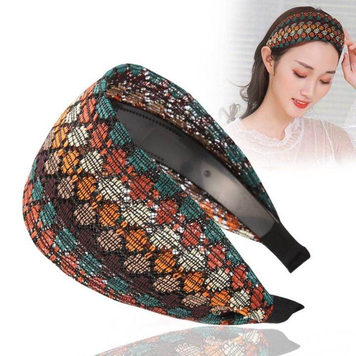 ETUALE ยางมัดผม สำหรับผู้หญิง เรโทร ใบเมเปิ้ล ที่คาดผมล้างหน้า ปีกกว้าง ...