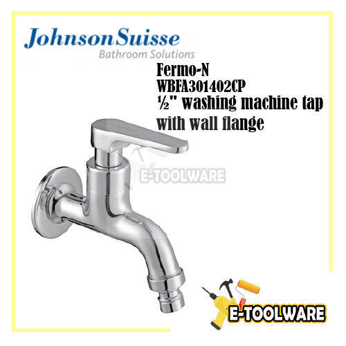 Johnson Suisse Fermo-N 1/2" Washing Machine Tap With Wall Flange ...