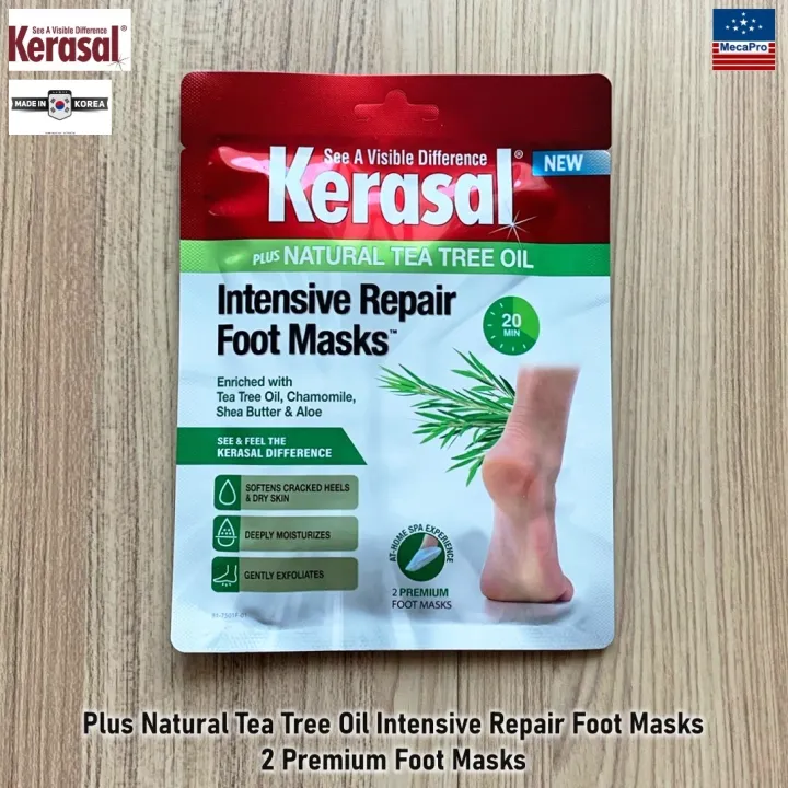 Kerasal® Plus Natural Tea Tree Oil Intensive Repair Foot Masks 2 ...