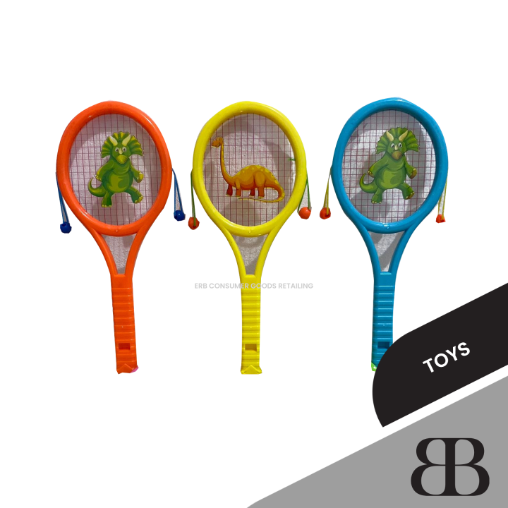 Dinosaur Rattle Toy for Kids Racket Bouncing Balls Toy Accessories ...