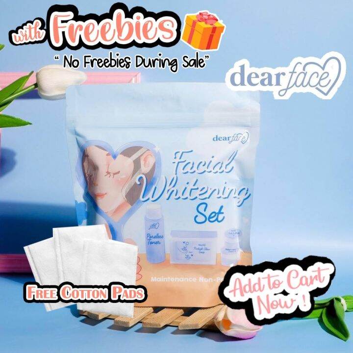 Dear Face Facial Whitening Set Authentic freebies | Lazada PH