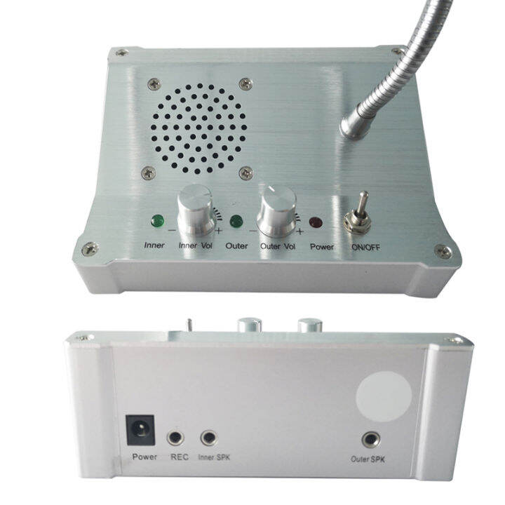 Bank Window Intercom System Talk Through Glass Intercom for Counter ...