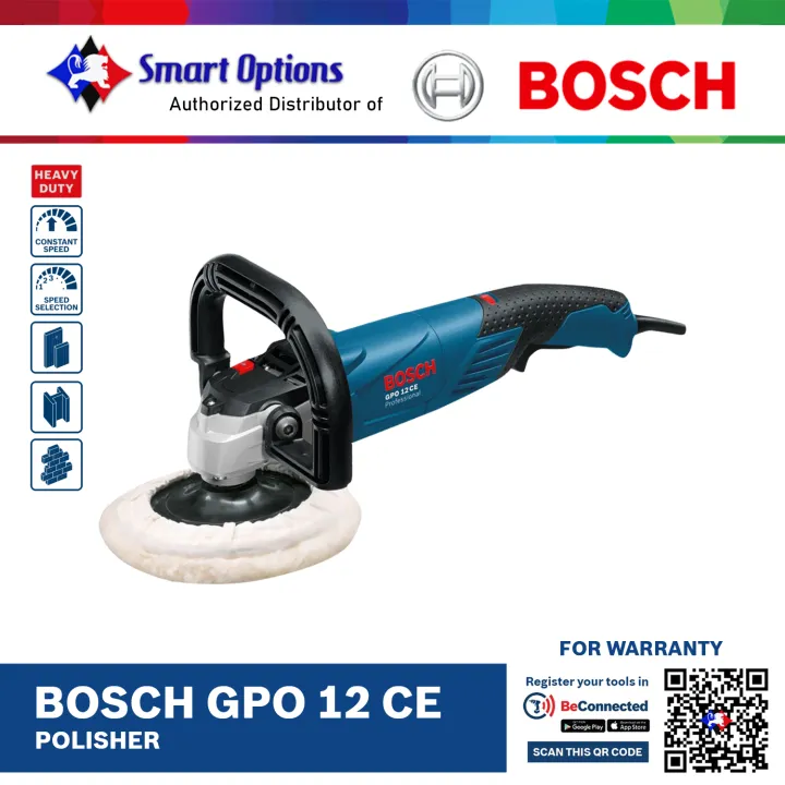 BOSCH GPO 12 CE UNIVERSAL ANGLE POLISHER 0.601.389.0K0 | Lazada PH