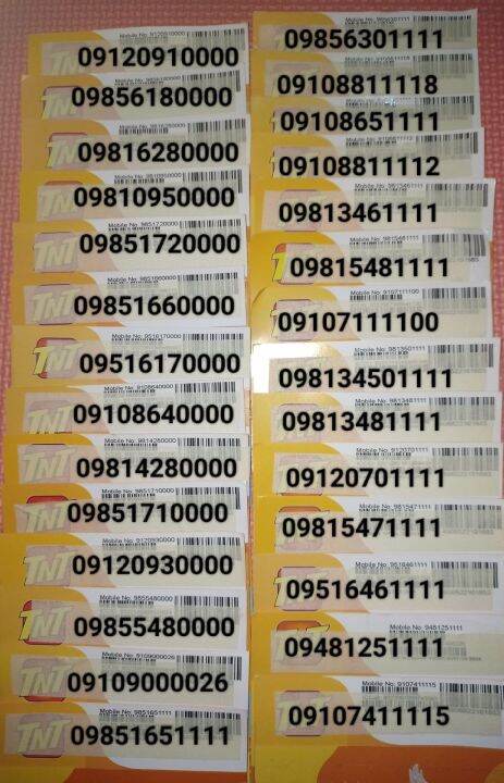 Big Sale TNT 4Digits End Number Good For Personal Number & Business And ...
