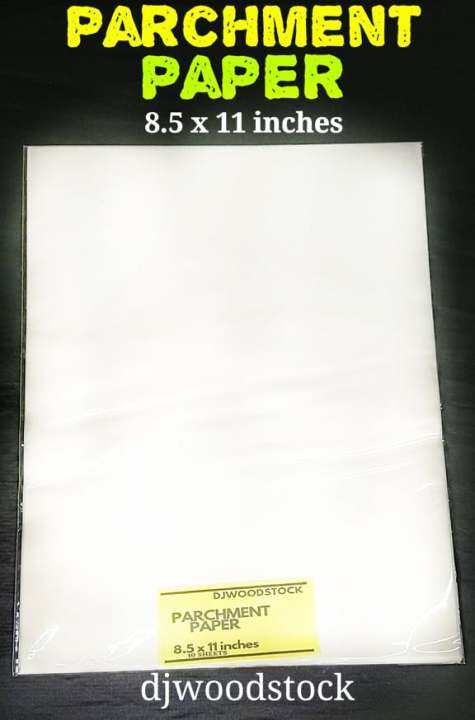 PARCHMENT PAPER, 8.5 x 11 inches, 10 sheets | Lazada PH