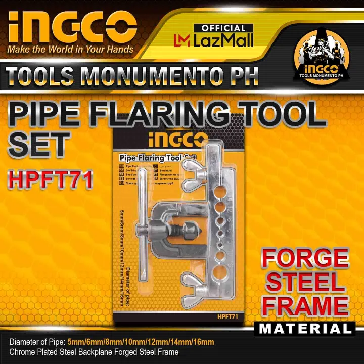 INGCO 5-16mm Pipe Flaring Tool Set (HPFT71) *INGCO TOOLS MONUMENTO ...