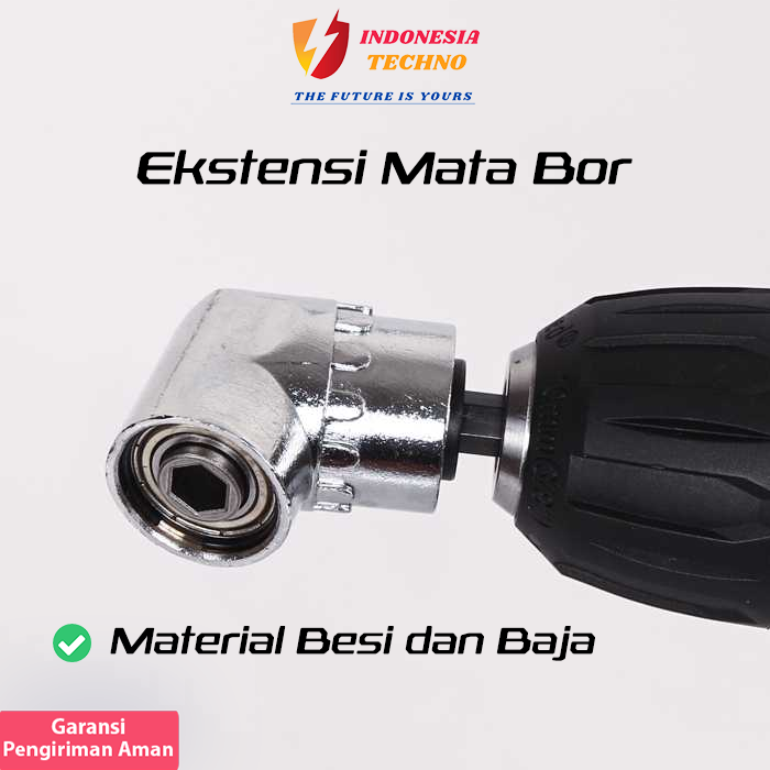 Sambungan Bor / Kepala Bor Extension Mata Bor L Angle 1/4inch Hex Bit ...