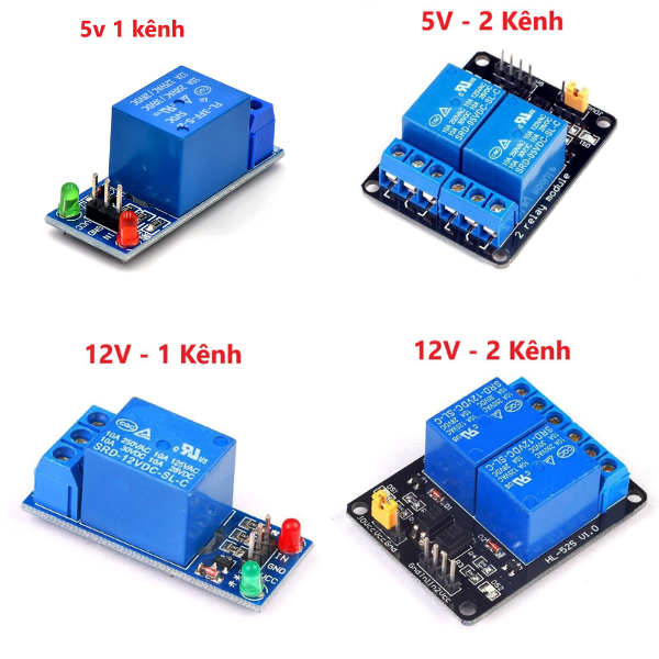 Module Relay 5VDC, 12V - Mạch Rơ le 5VDC, 12V 1 Kênh, Module Relay 5VDC ...