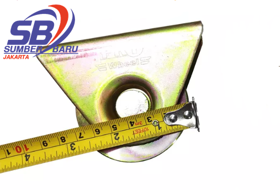 SB Katrol Kerekan Roda Pagar Pintu Kuning 7cm 70mm 3 Inchi Single ...