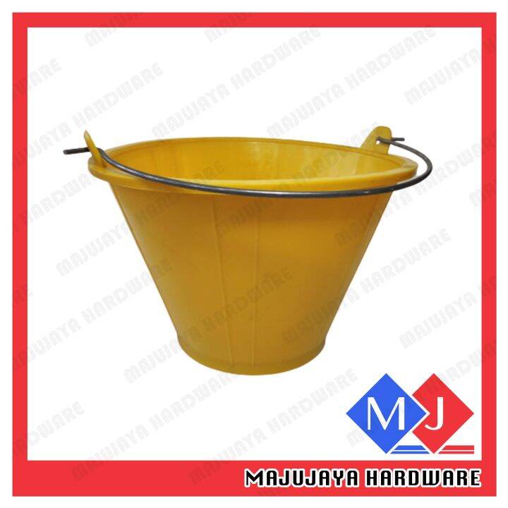Quality Heavy Duty Bucket Pail Baldi Simen Yellow PVC Simen Pail (Carry ...