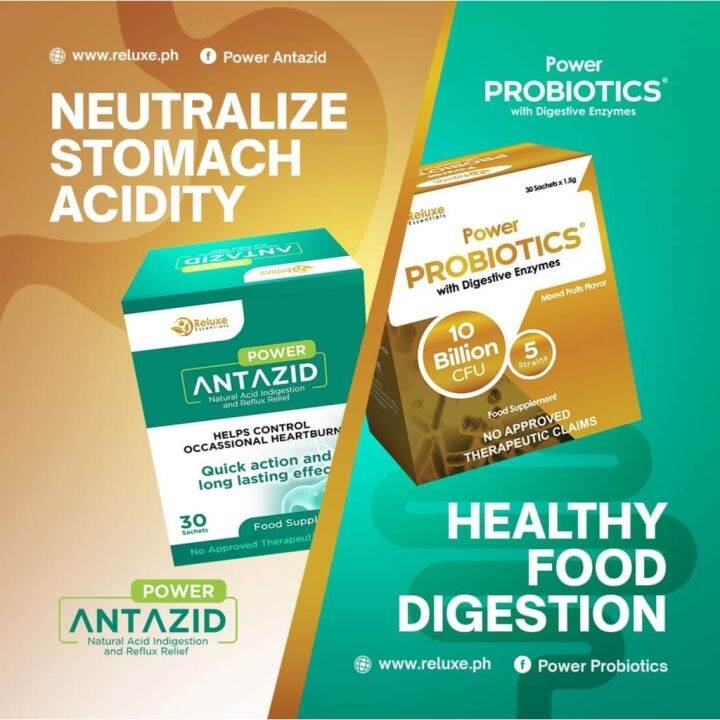 POWER COMBO! 15 Sachets of Power Probiotics 15 Sachets of Power Antazid ...