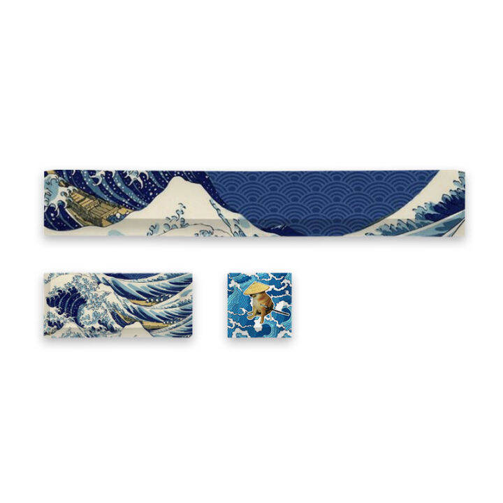 Japan Great Wave Keycap Personality Keycaps Cherry Profile PBT Five ...