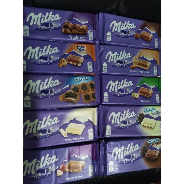 ☀Milka Chocolate Bar Assorted Flavor 100 g♚ | Lazada PH