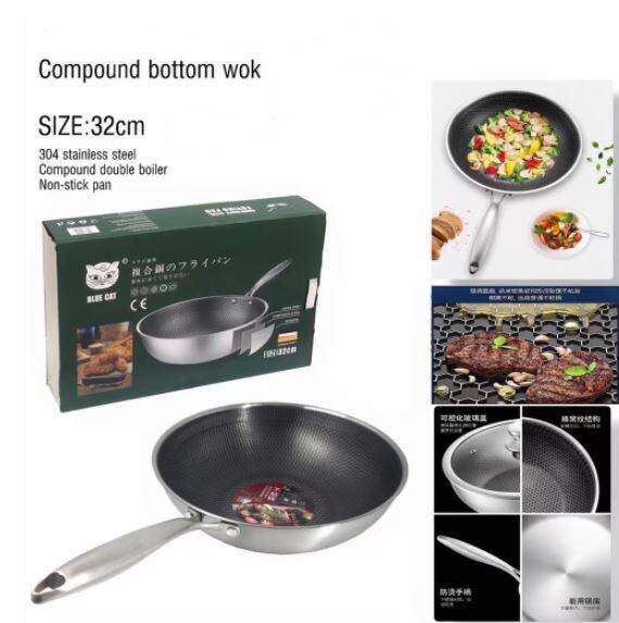 [COD] NON-STICKY WOK FRYING PAN 32cm | Lazada PH