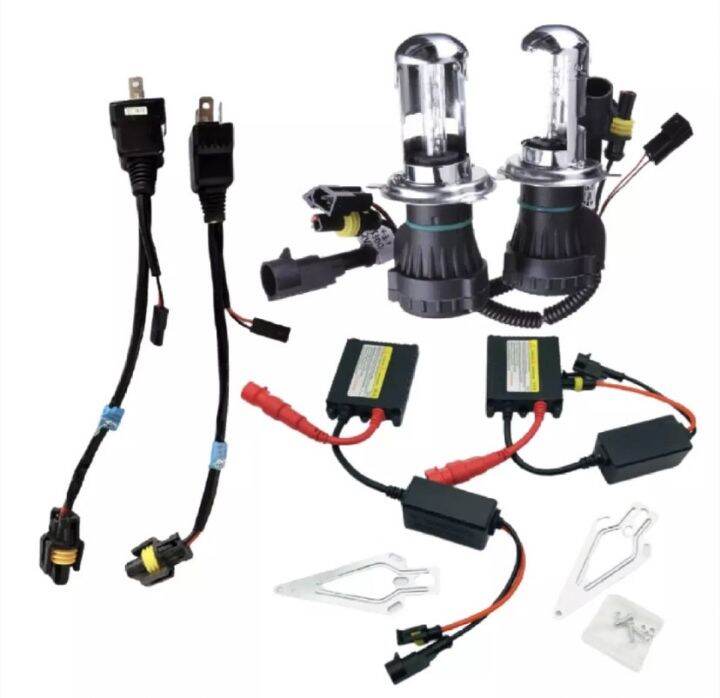 PL LED 4300K 6000K 8000K 10000K 12000K 12V รถยนต์อัตโนมัติ Bi Xenon ไฟ ...