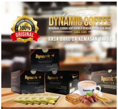 dynamic coffee | kopi dynamic | kemasan baru 1 box 10 sachet | Lazada ...