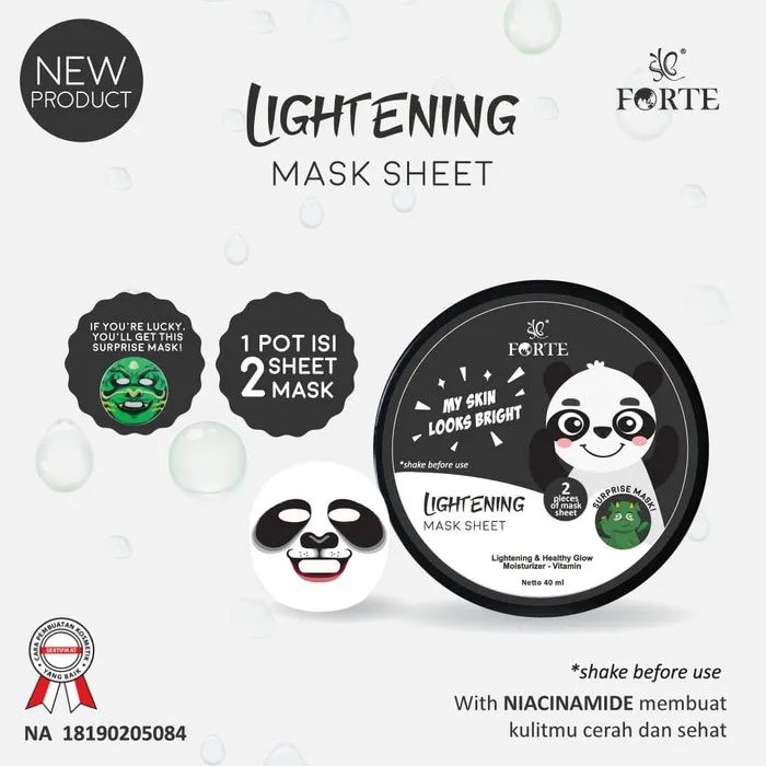 SYB FORTE ANIMAL LIGHTENING MASK SHEET - MASKER TISSUE PANDA SYB ...