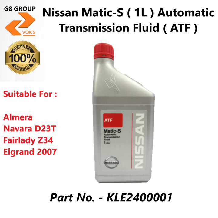 Nissan Genuine Matic-S ATF ( 1L ) ( KLE2400001 ) | Lazada