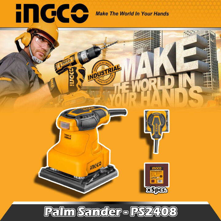 INGCO PALM SANDER 240W - PS2408 | Lazada PH