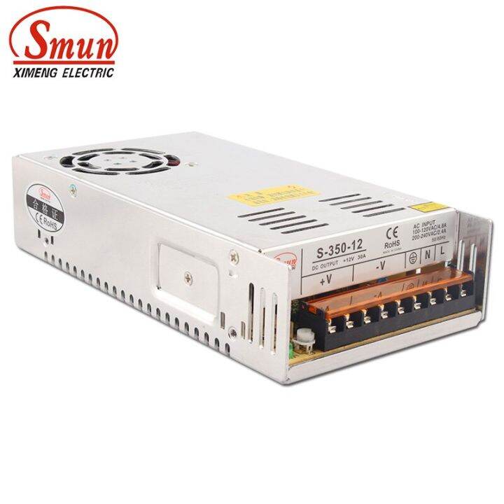 SMUN S-350-12 350W 12V 29A Switching Mode Power Supply AC/DC Single Output SMPS With CE Rohs ...