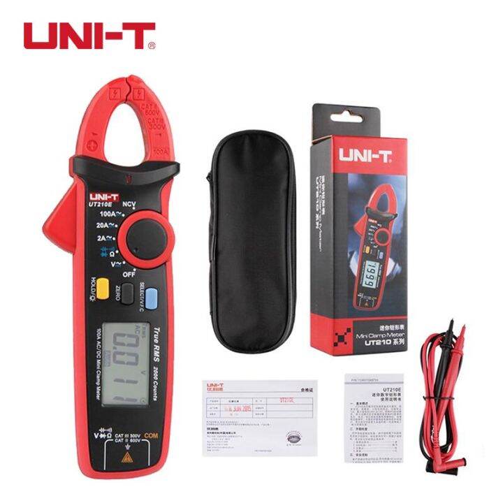 UNI-T UT210E Pro Digital AC DC Current Clamp Meter True RMS Pliers ...