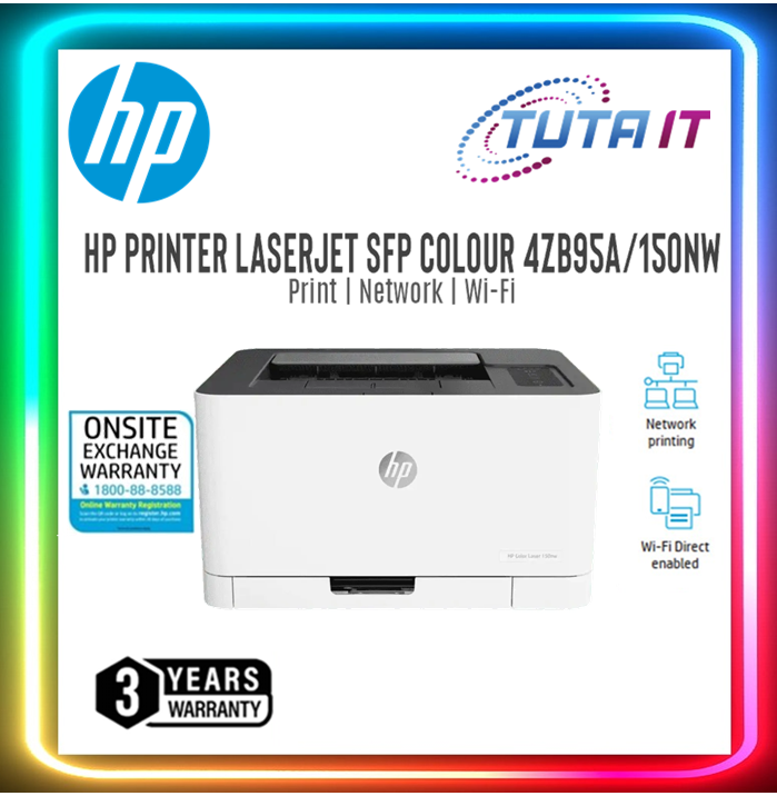 HP Color Laser 150nw Printer(4ZB95A) Print only | Lazada
