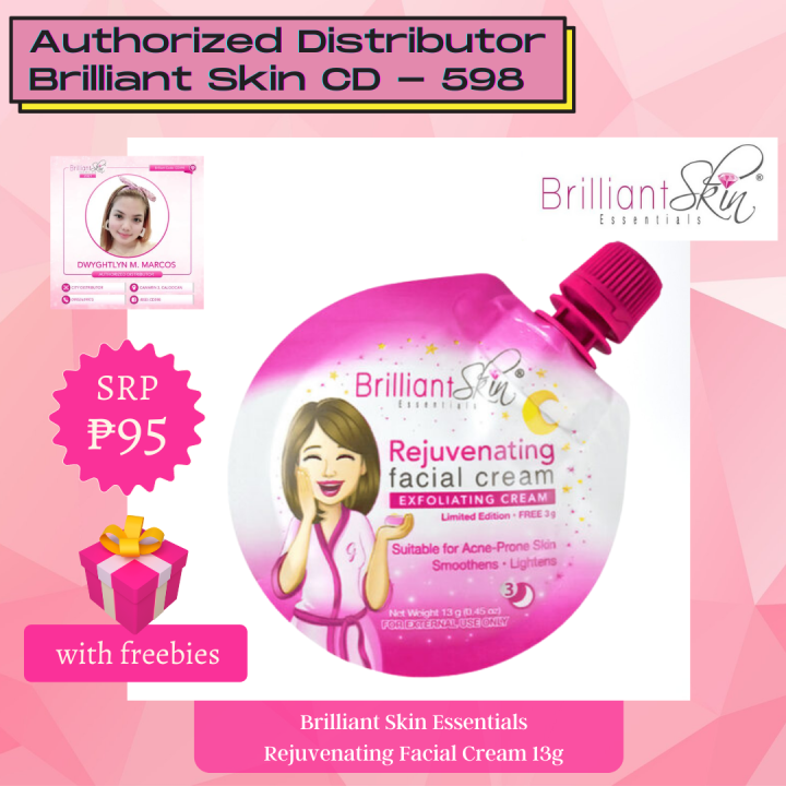 Brilliant Skin Facial Rejuvenating Night Cream 13g Sachet with Spout ...
