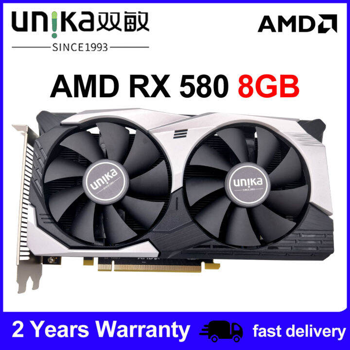 Unique AMD RX580 8GB 2048SP Gaming Graphics Card GDDR5 256Bit PCI ...