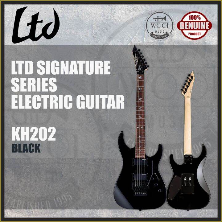 LTD KH-202 Kirk Hammett Signature Electric Guitar - Black (KH202) | Lazada