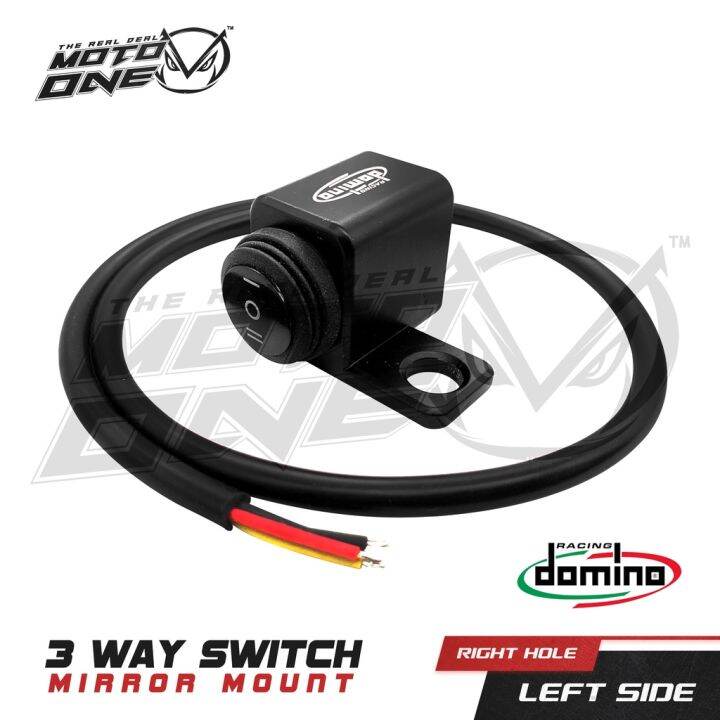 MOTO ONE DOMINO 3WAY 3 WAY TRI SWITCH MIRROR TYPE LEFT / RIGHT ...
