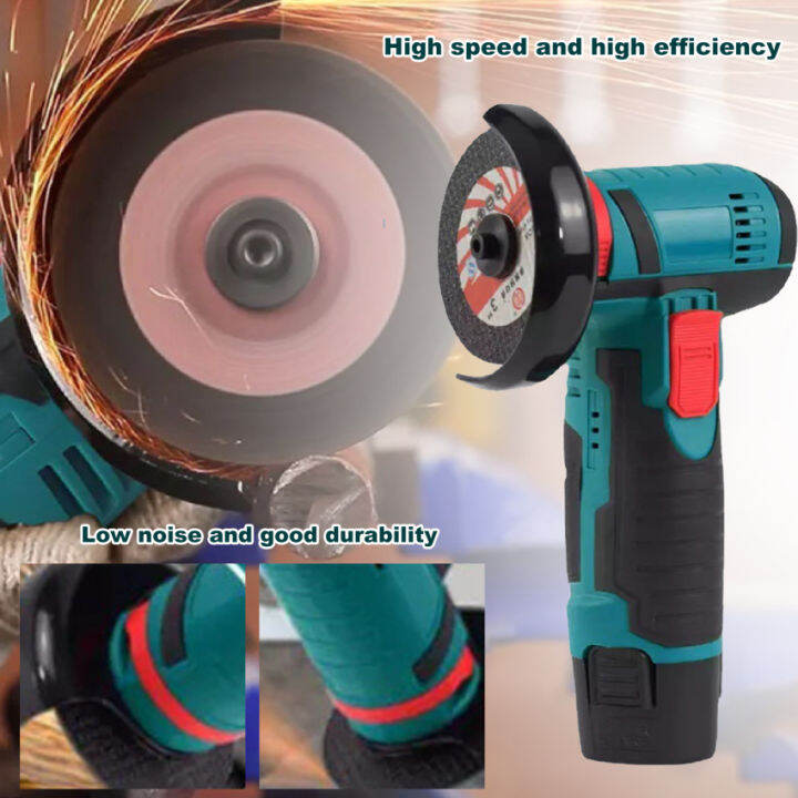 12V 19500rpm Angle Grinder 2PCS Lithium 500W 19500Rpm Cordless Mini Polishing Machine | Lazada PH
