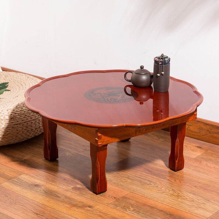 Multi Functional Folding Korean Table Round For Coffee Tea Dining ...