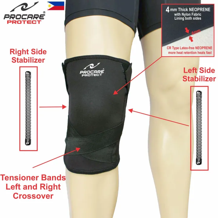 PROCARE PROTECT #6039 Knee Support Brace 9inch Slip-On, with both sides ...