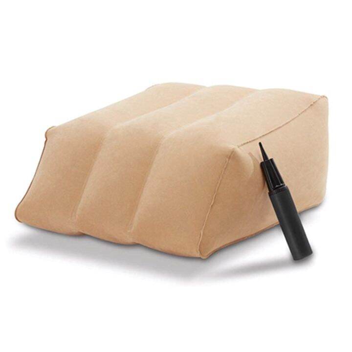 New Inflatable Leg Ramp Pillow Elevates Legs Feet Knee for Relief Leg ...