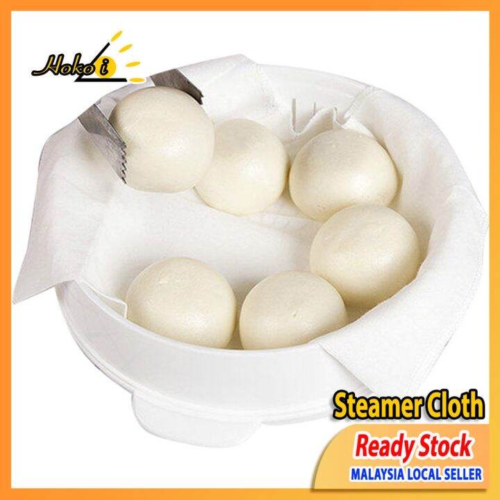 Cotton Food Steamer Cloth Steam Pau Kain Stim Pao 蒸笼布棉布 | Lazada