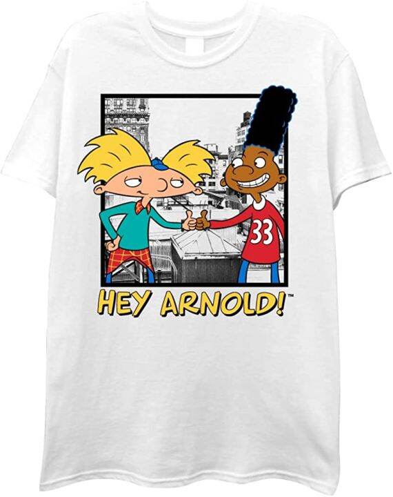 Nickelodeon Mens Hey Arnold Shirt - Hey Arnold Classic Mens T-Shirt ...