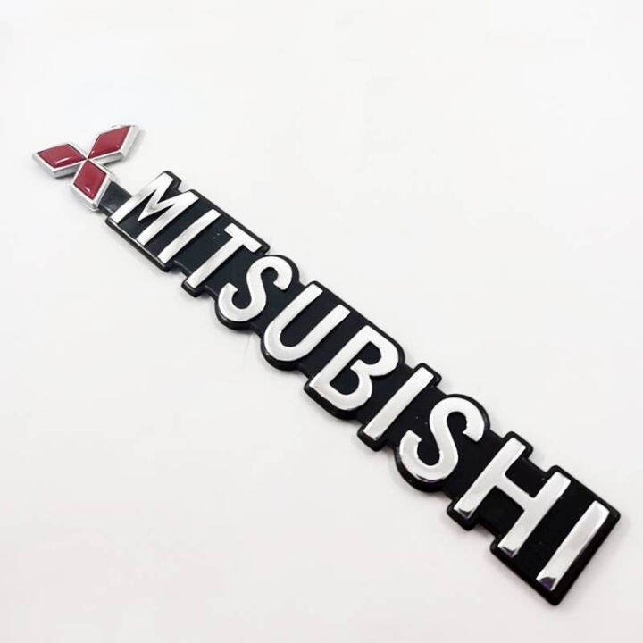 HYS 1 X ABS MITSUBISHI Logo Auto Rear Side Emblem Badge Sticker Decal ...