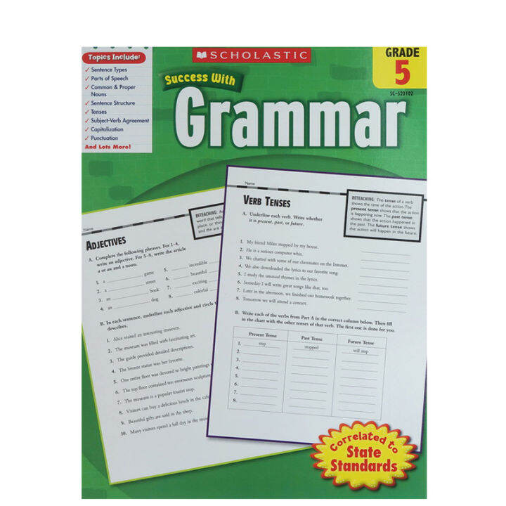 Academic success with grammar grade 5 home exercise book for primary ...