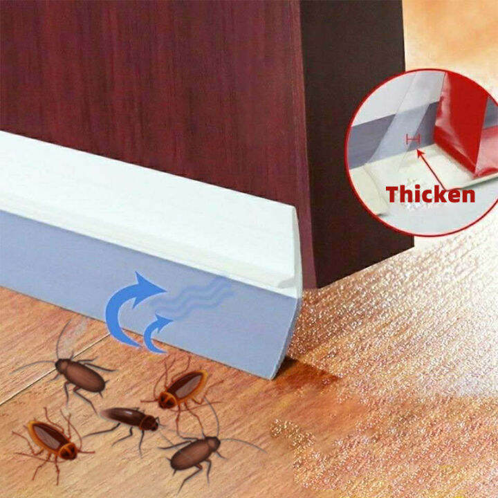 Houseeker Door Bottom Seal Strip Adhesive Sealing Rubber Sticker Insect ...