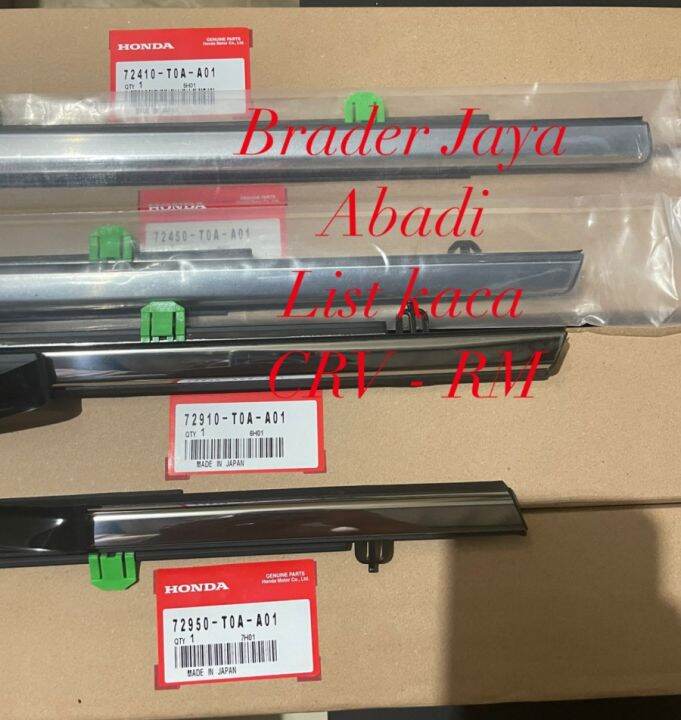 LIST PELIPIT KACA LUAR MOLDING KARET PINTU WATER STRIP CRV GEN 4 RM1 2012 2013 2014 2015 2016 ...