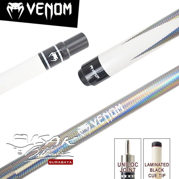 Venom Phantom White Cue PHW - Uniloc Extension Ready Bumper Stick ...