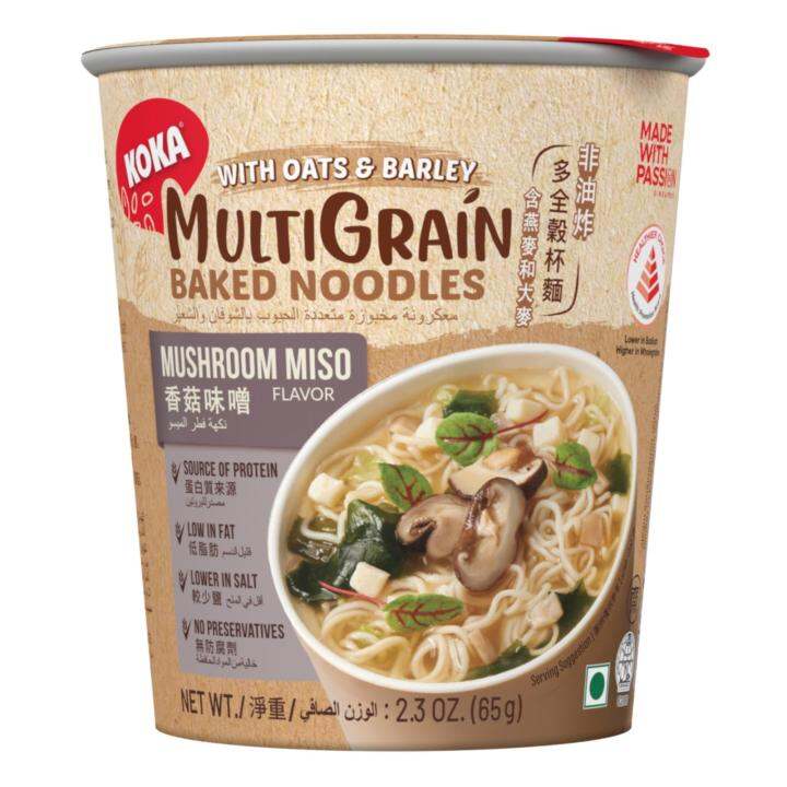 Koka Multigrain With Oats Barley - Mushroom Miso Instant Cup Noodles ...