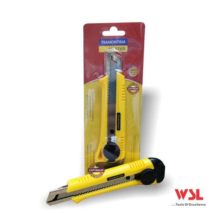 Heavy Duty Utility Knife Cutter 18mm – Yellow | Lazada