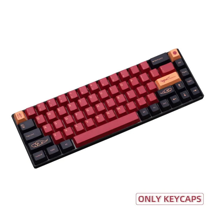 Red Samurai Key Cap Blue Samurai PBT Keycap Dye Sub English Japanese ...